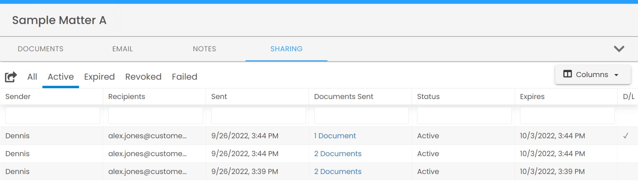 LexWorkplace Guide: External Sharing