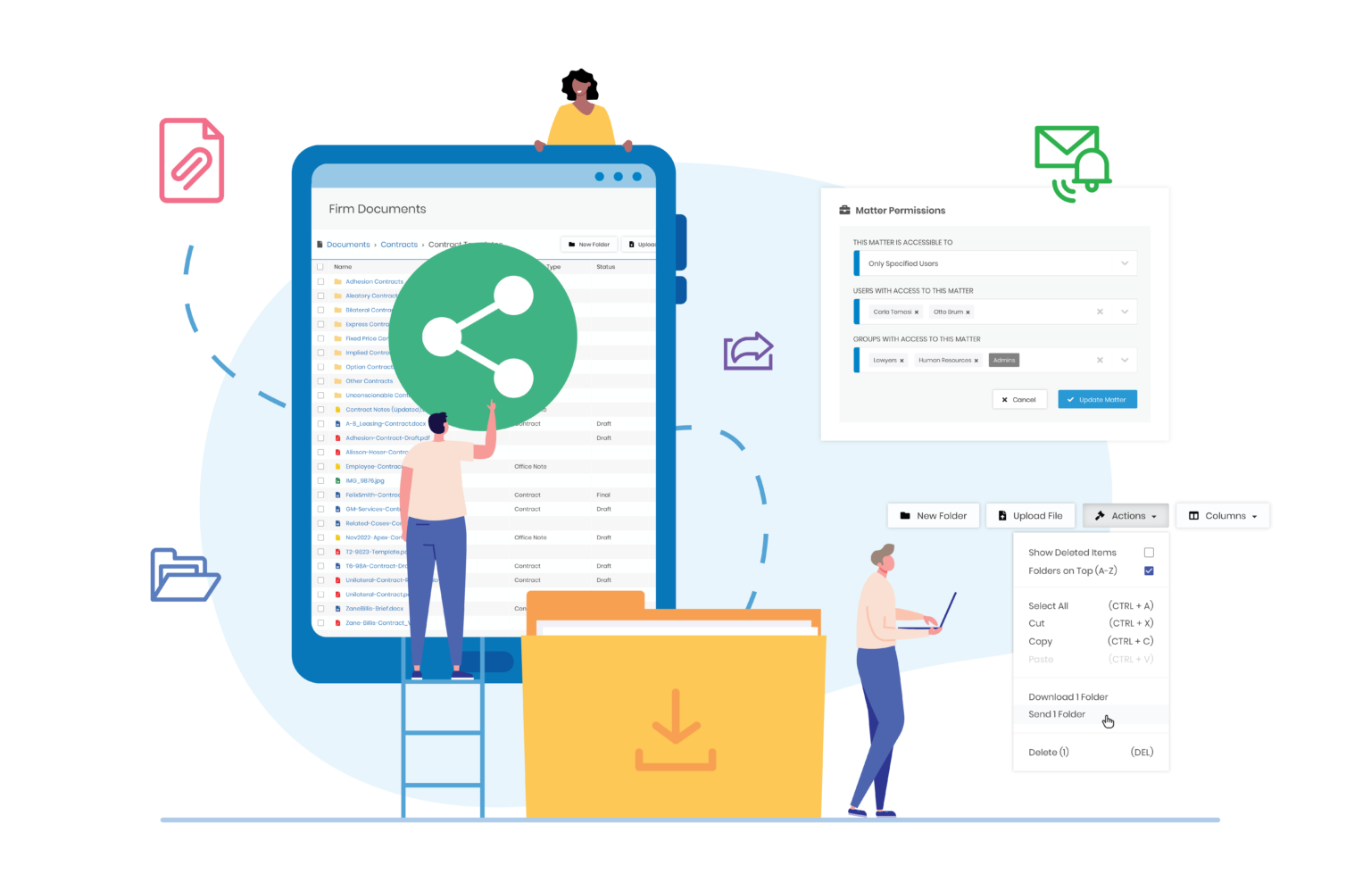 Sharing & Collaboration | Cloud-Based Law Firm Software | LexWorkplace