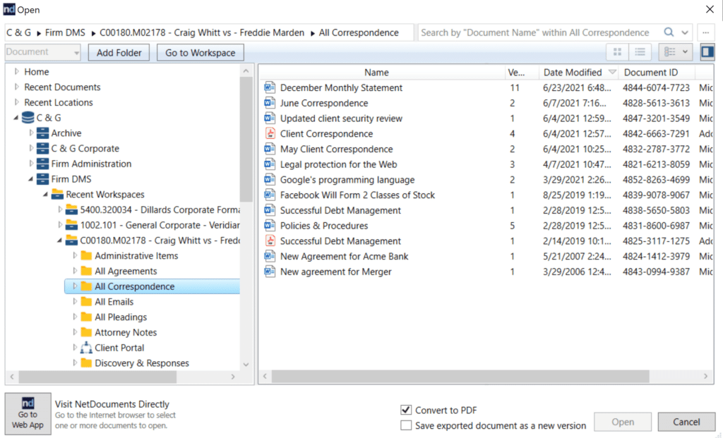 NetDocuments Pricing | LexWorkplace