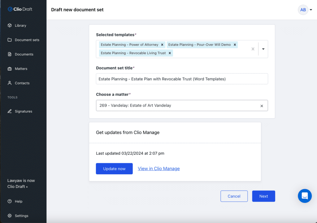 Clio Draft Review | LexWorkplace